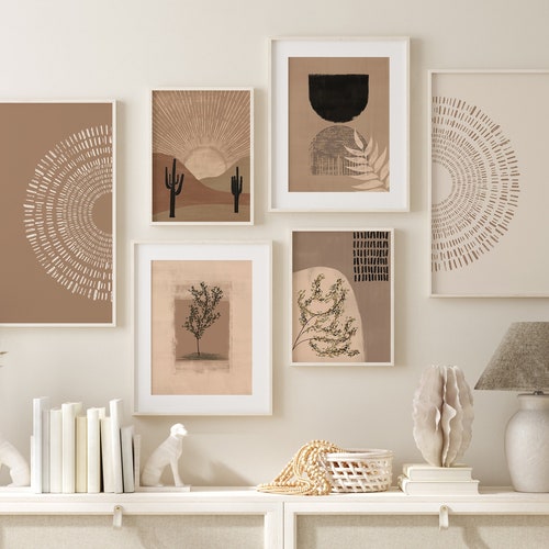 Boho Print Bundle 24 Pieces of Poster Gallery Wall Art Set - Etsy