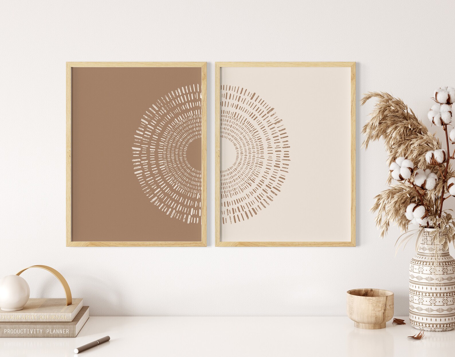 Neutral Wall Art Set of 2 Prints Neutral Gallery Wall Set - Etsy