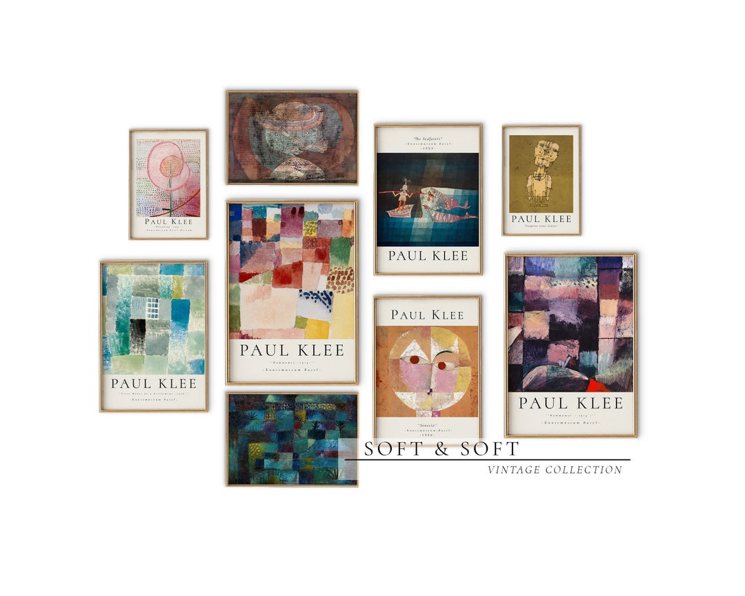 Paul Klee Prints, Set of 9 Prints, Paul Klee Download, Exhibition ...