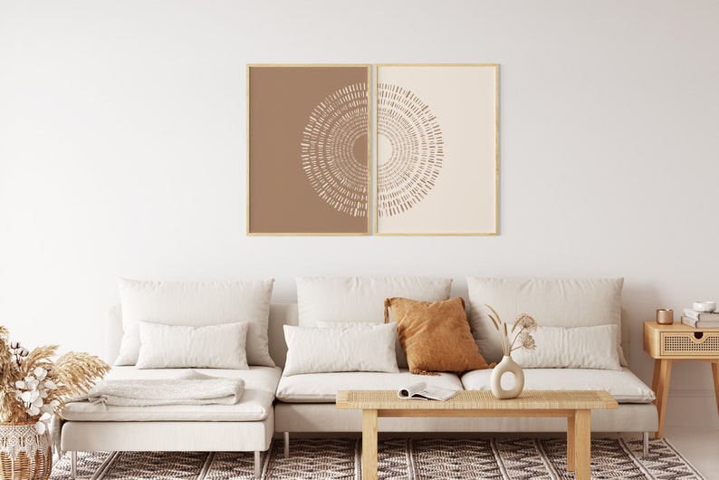 Neutral Wall Art Set of 2 Prints Neutral Gallery Wall Set - Etsy
