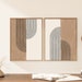 Mid Century Modern Art Print Set of 2 Neutral Beige Tones - Etsy