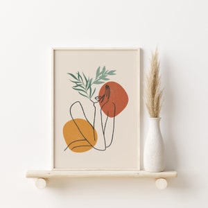 Retro Modern Art Prints, Set of 6 Posters, Boho Wall Art, Colorful Room ...