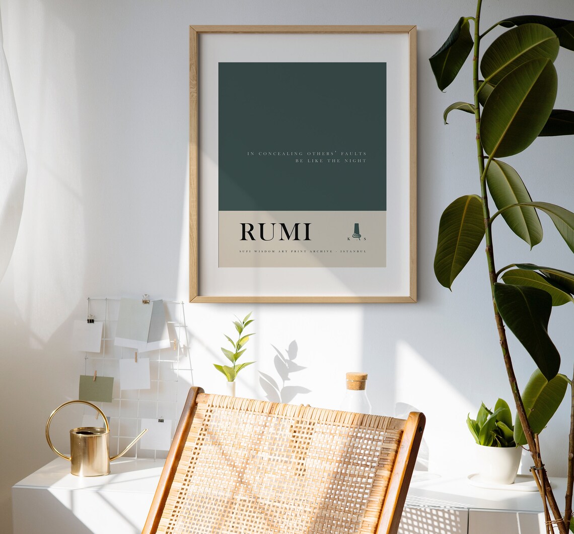 Rumi Poetry Wall Art Set No 4 Sufi Poem Print Rumi Quote - Etsy