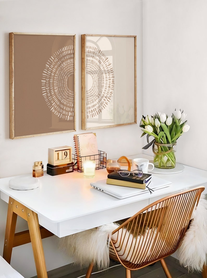 Neutral Wall Art Set of 2 Prints Neutral Gallery Wall Set - Etsy