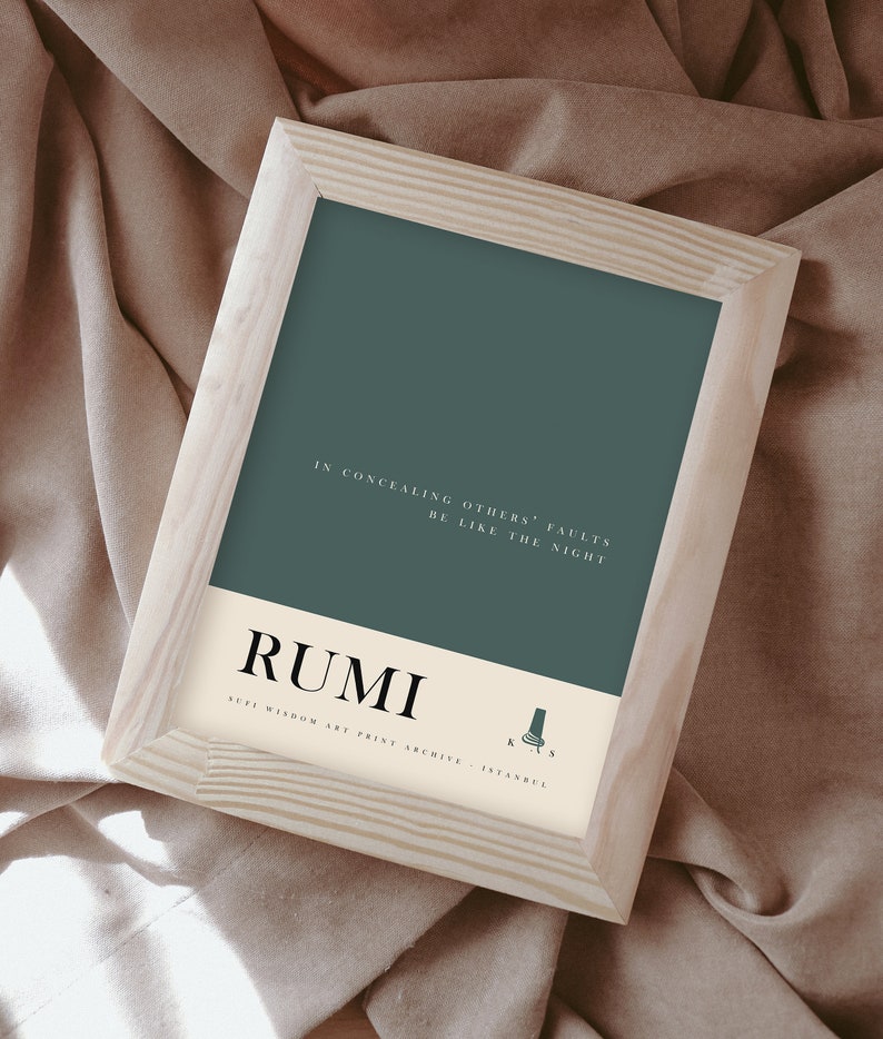 Rumi Poetry Wall Art Set No 4 Sufi Poem Print Rumi Quote - Etsy
