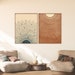 Sun Prints Set of 2 Boho Colors Sun Printable Wall Art - Etsy