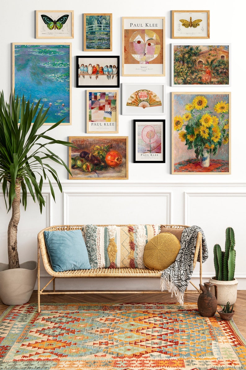 Eclectic Gallery Wall Set Maximalist Wall Art Vintage Print - Etsy
