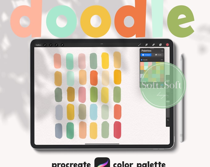 20 Procreate Color Palette Bundle Pack - VOL. 4 Set - Retro Vintage ...
