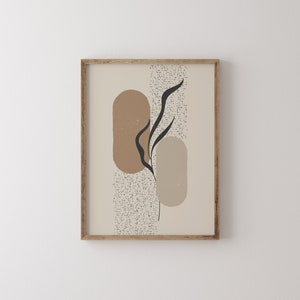 Abstract Art Print, Boho Color Poster, Minimalist Geometric Wall Art ...