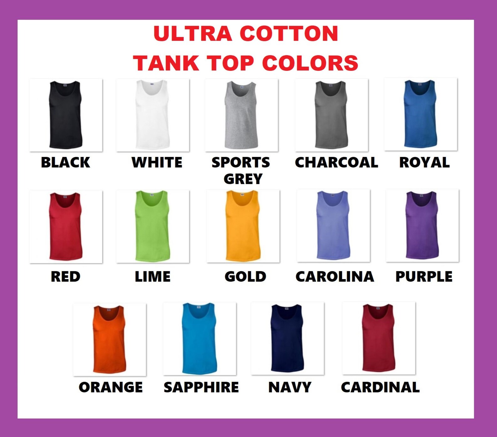 Personalized CUSTOM PRINT Your Own Text on a Tank Top - Etsy