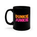 DUNKIE JUNKIE Donuts Dunkin' Parody Coffee Addict Lover Funny Comical ...