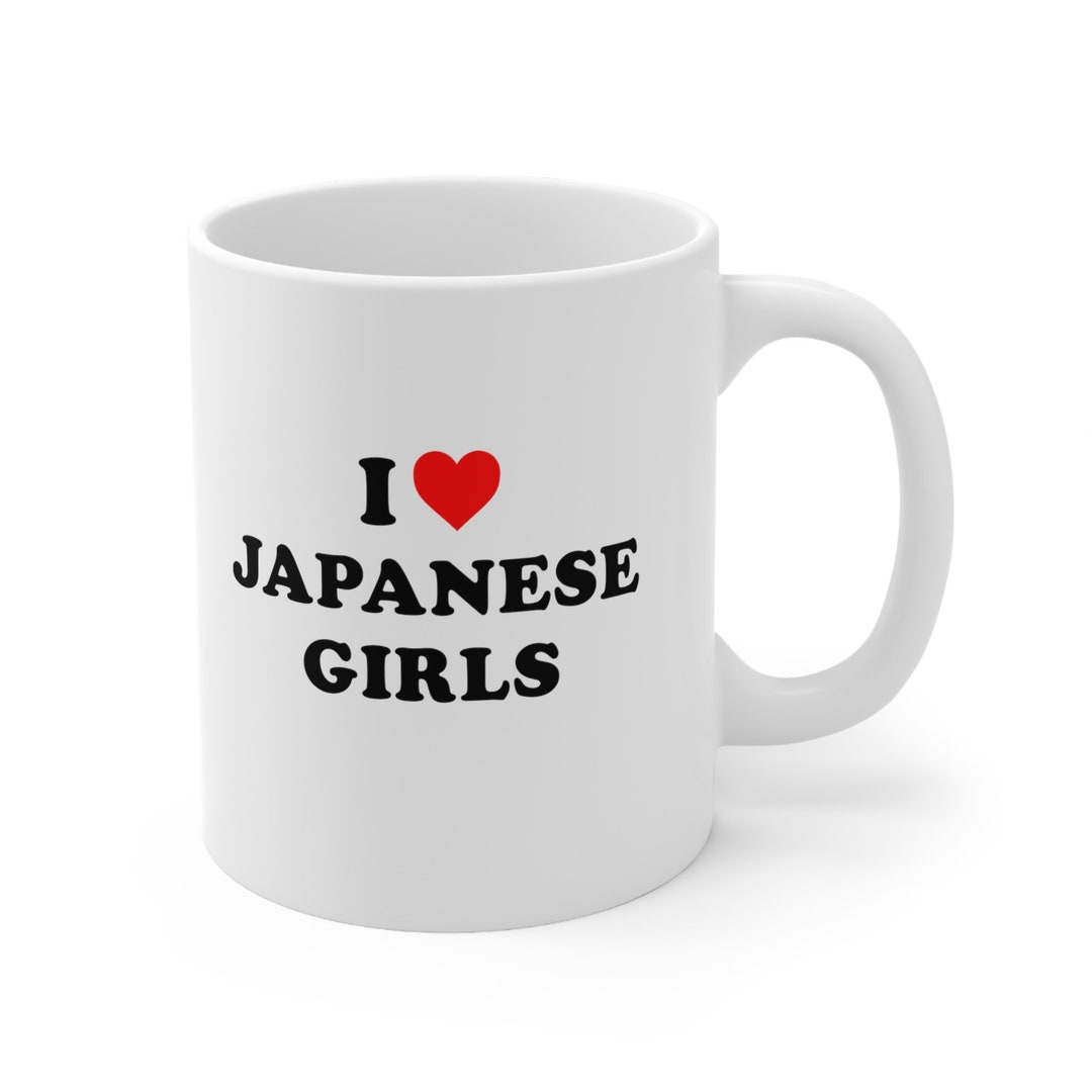 I Heart Japanese Girls Love Valentines Funny Comical Humor T
