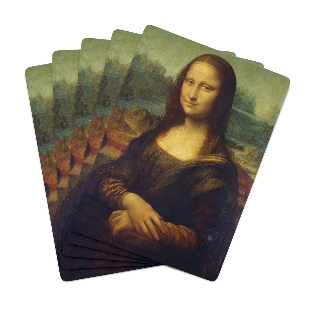 Leonardo Da Vinci MONA LISA Fine Abstract Art Painting Poker Black Jack ...