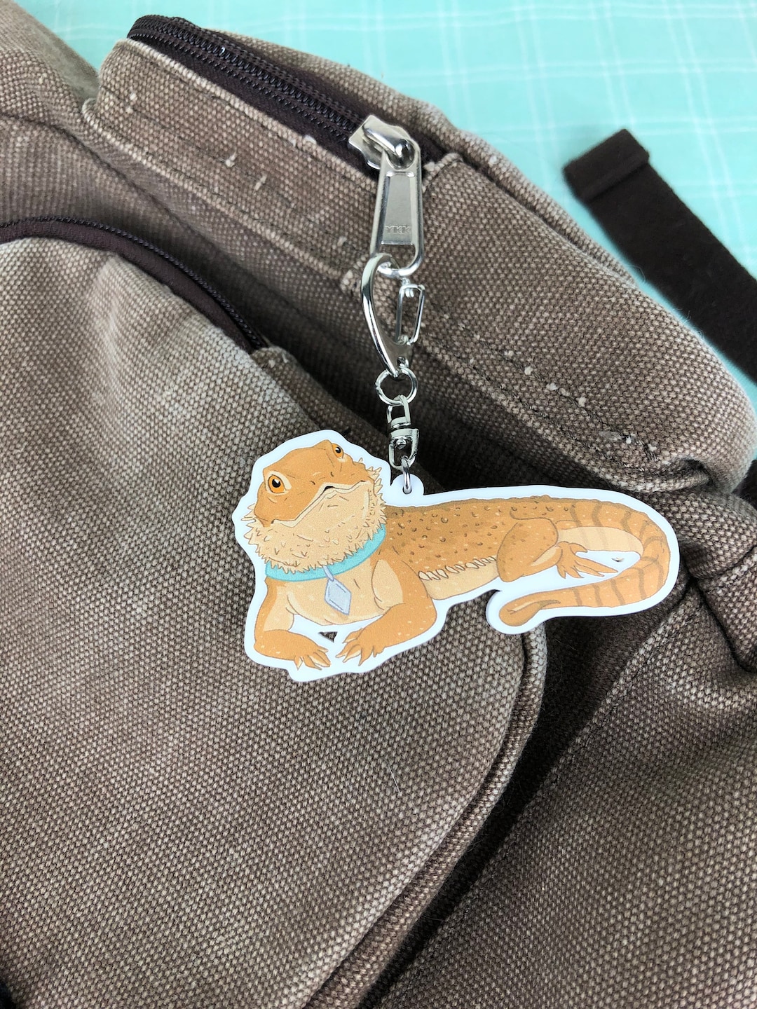 Bearded Dragon- Acrylic Keychain D Clasp - Etsy