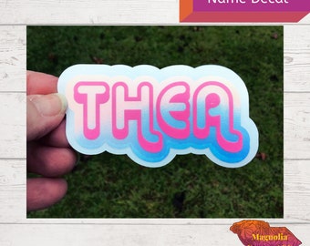 Double Layer Name Sticker - Etsy