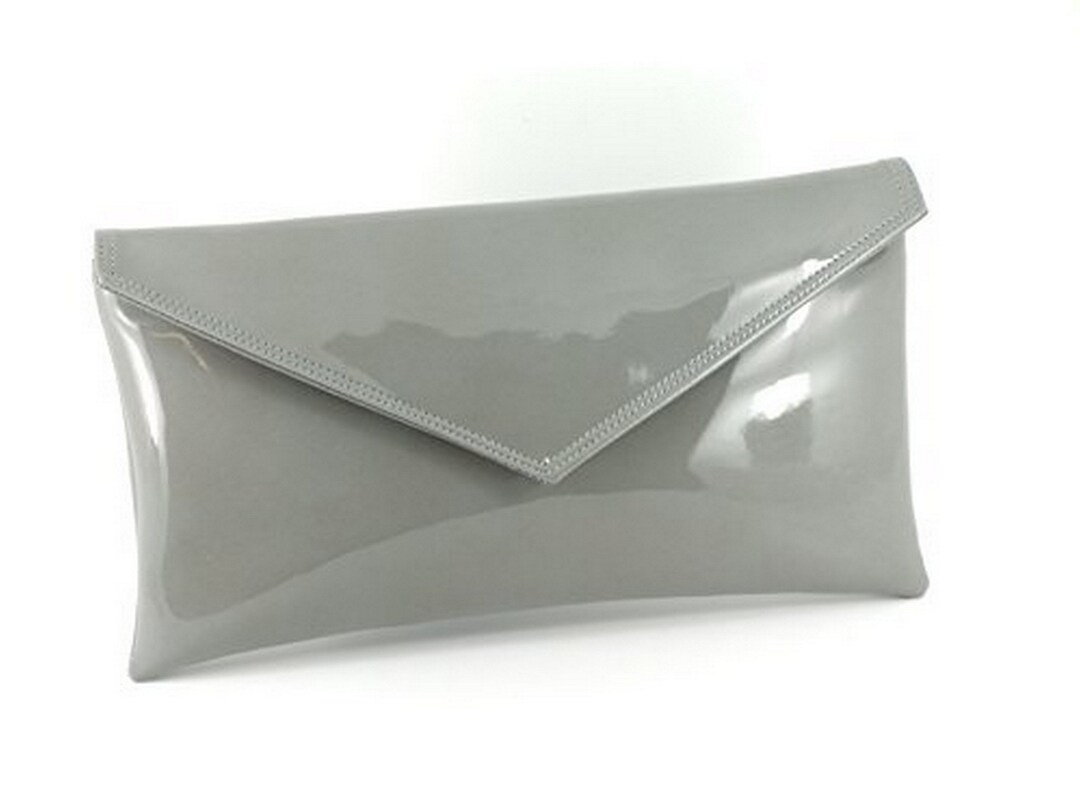 Loni Womens Neat Envelope Faux Patent Clutch Bag/shoulder Bag - Etsy