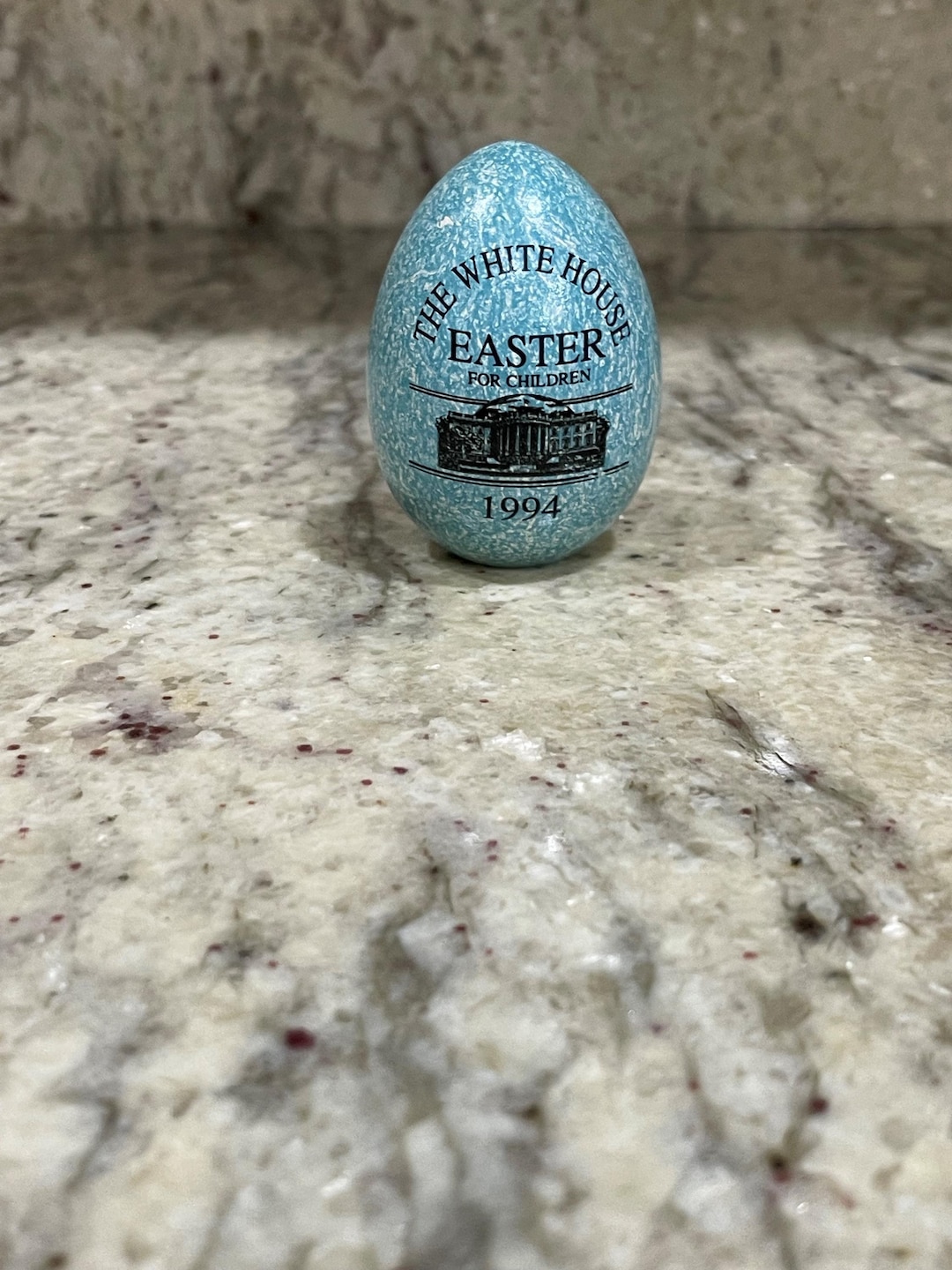 1994 White House Easter Egg Blue With Printed Clinton Signatures - Etsy