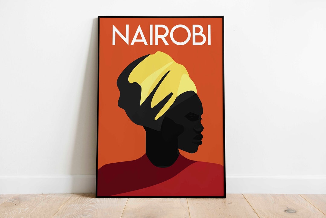 Nairobi | Vintage Travel Poster | Home & Living| Wall Décor Sizes ...