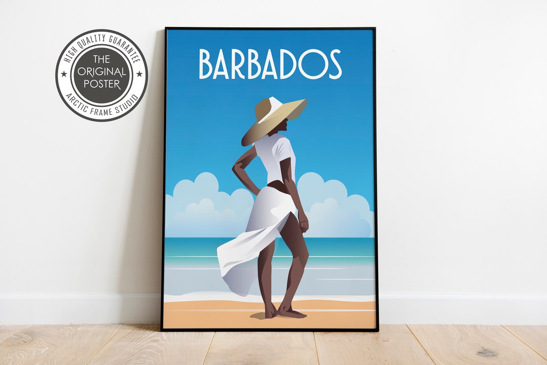 Barbados Poster Print, Tropical Art, Vintage Travel Poster, 40x50 Cm ...
