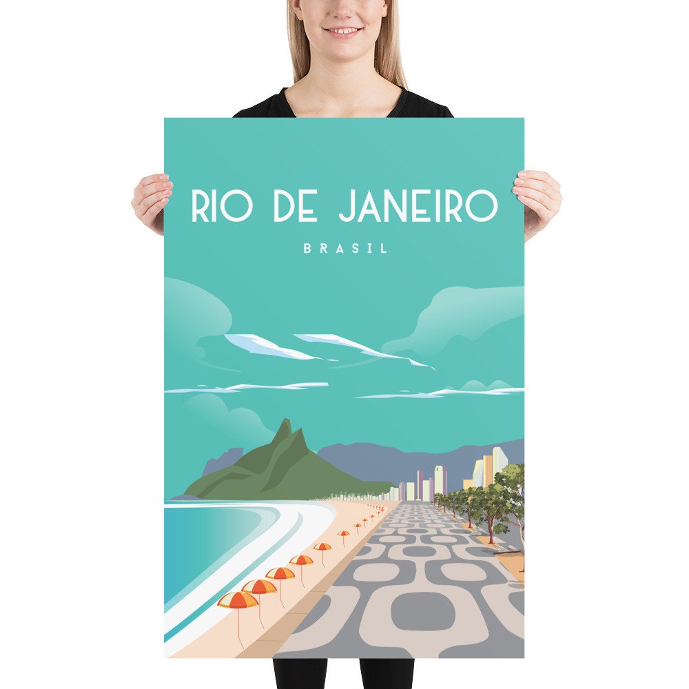 Rio De Janeiro Braziltravel Poster | Perfect for Your Wall ! Sizes ...