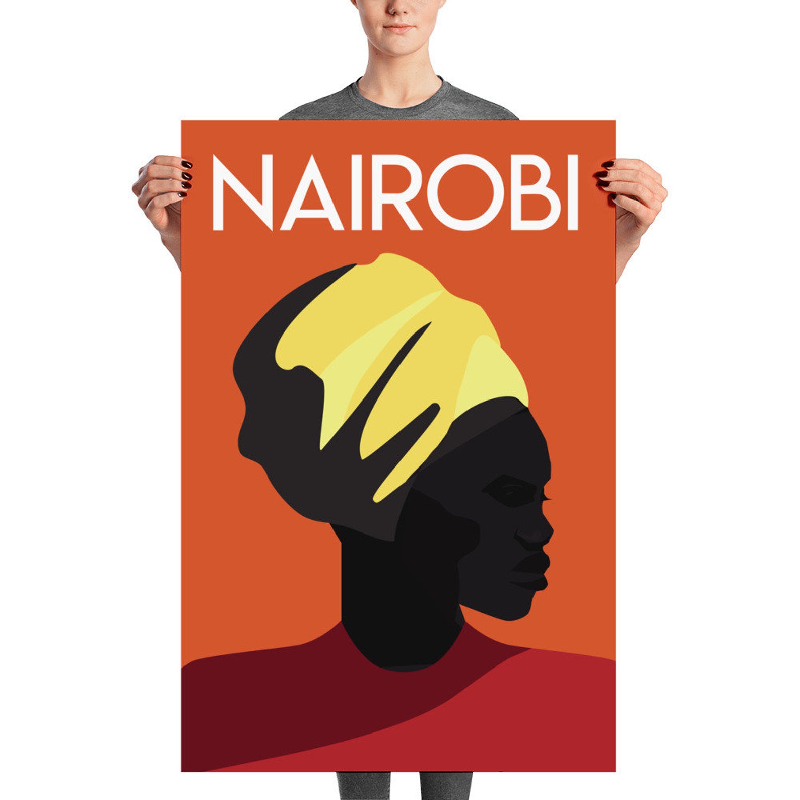 Nairobi Vintage Travel Poster Home & Living Wall Décor - Etsy