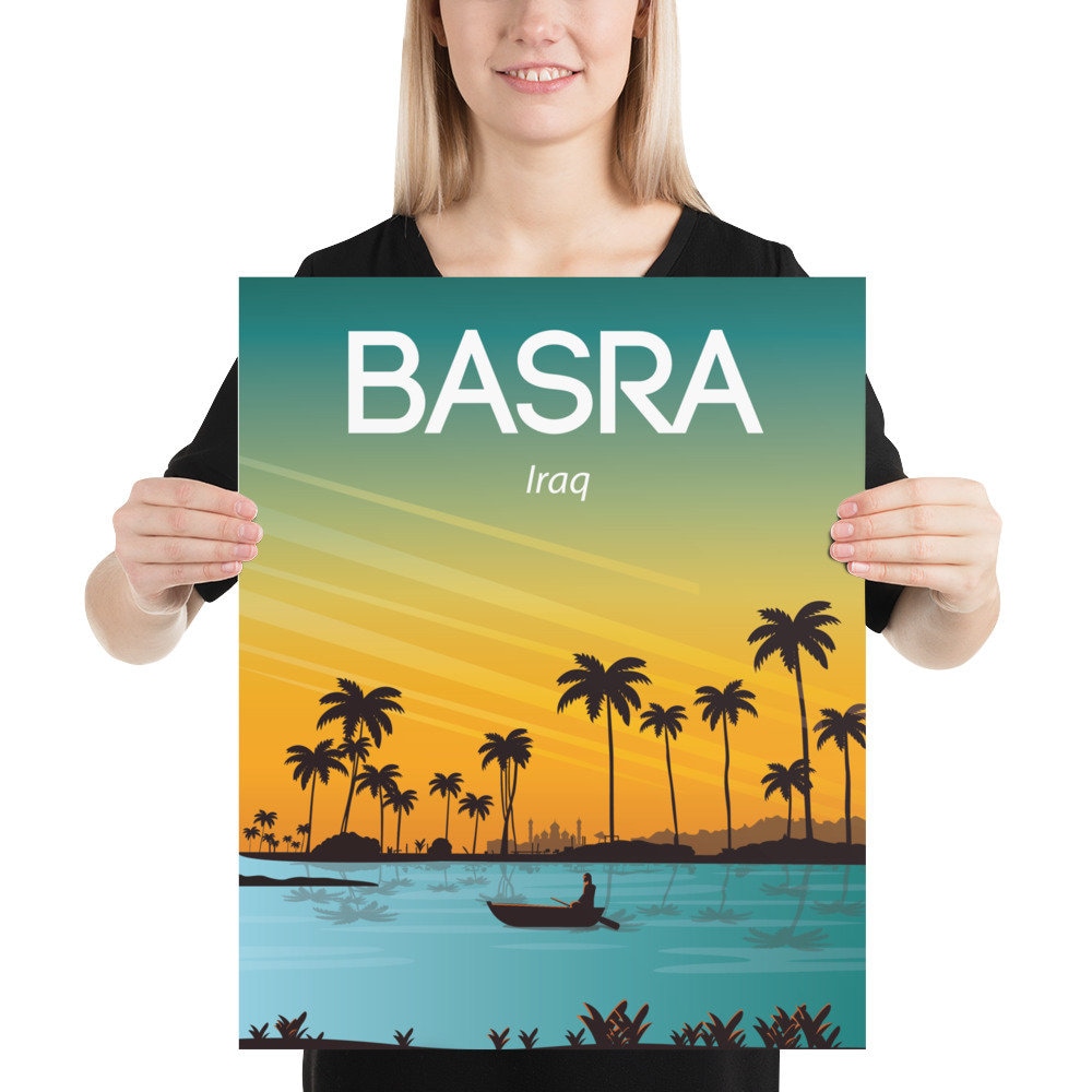 Basra Iraq Travel Poster Wall Art Poster Print ! Sizes: (inches) 8x10 ...