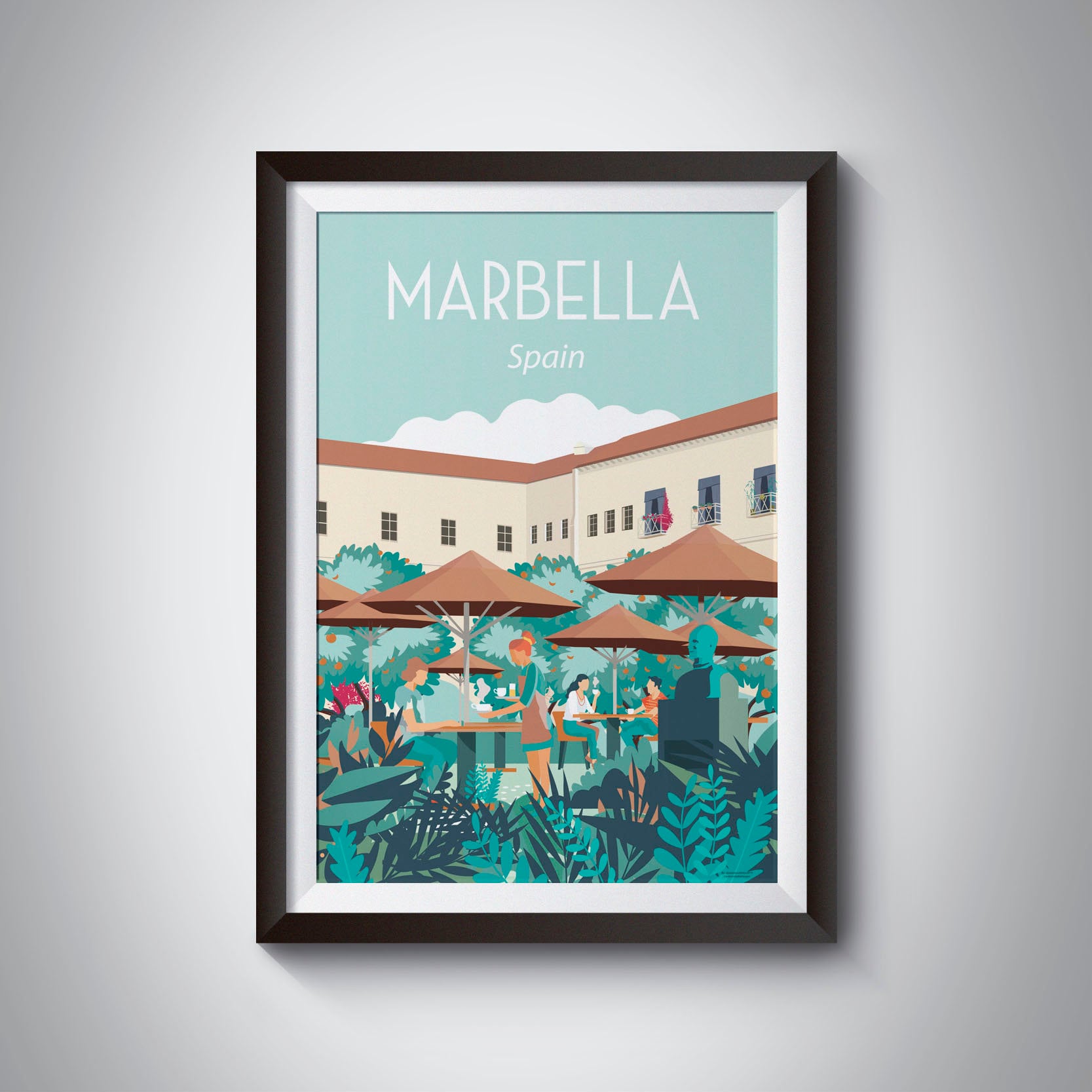 Marbella Spain Travel Poster Digital Instant Digital - Etsy UK