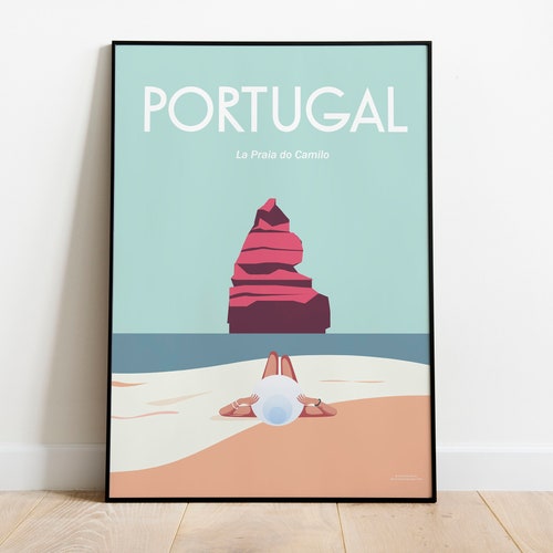 Portugal Travel Poster Portugal Art Canvas Print Wall Decor - Etsy