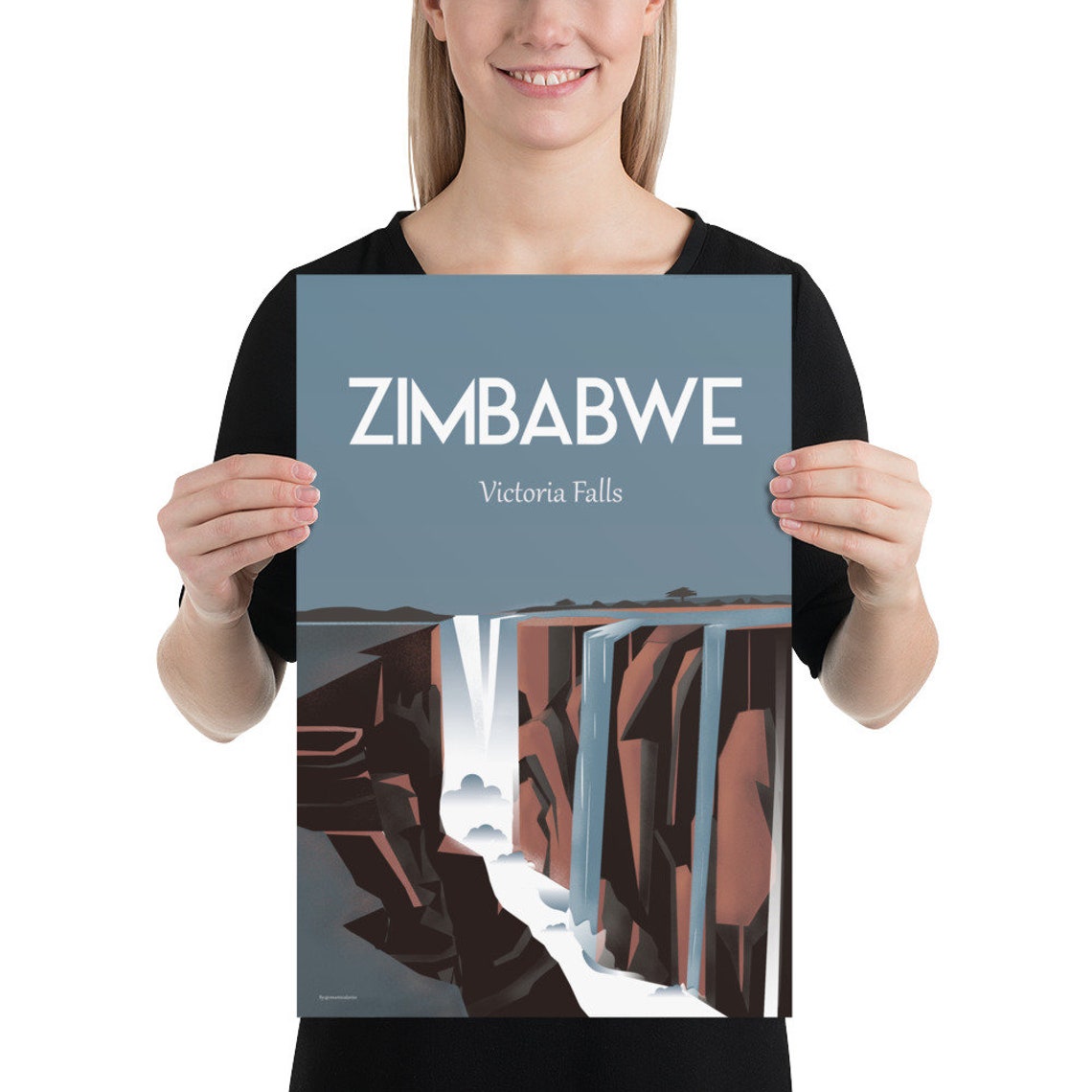 Zimbabwe Africa Travel Poster Print Art Print Room Posters - Etsy