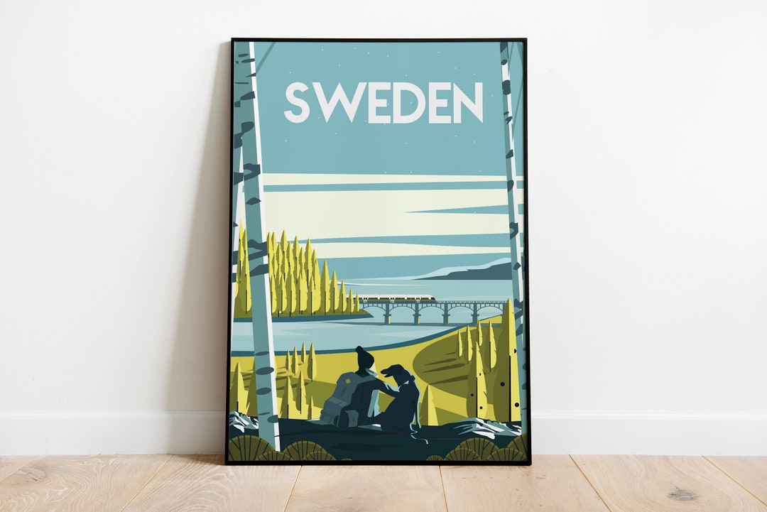 Sweden Travel Poster Vintage Travel Poster Stockholm Print Poster Sizes ...