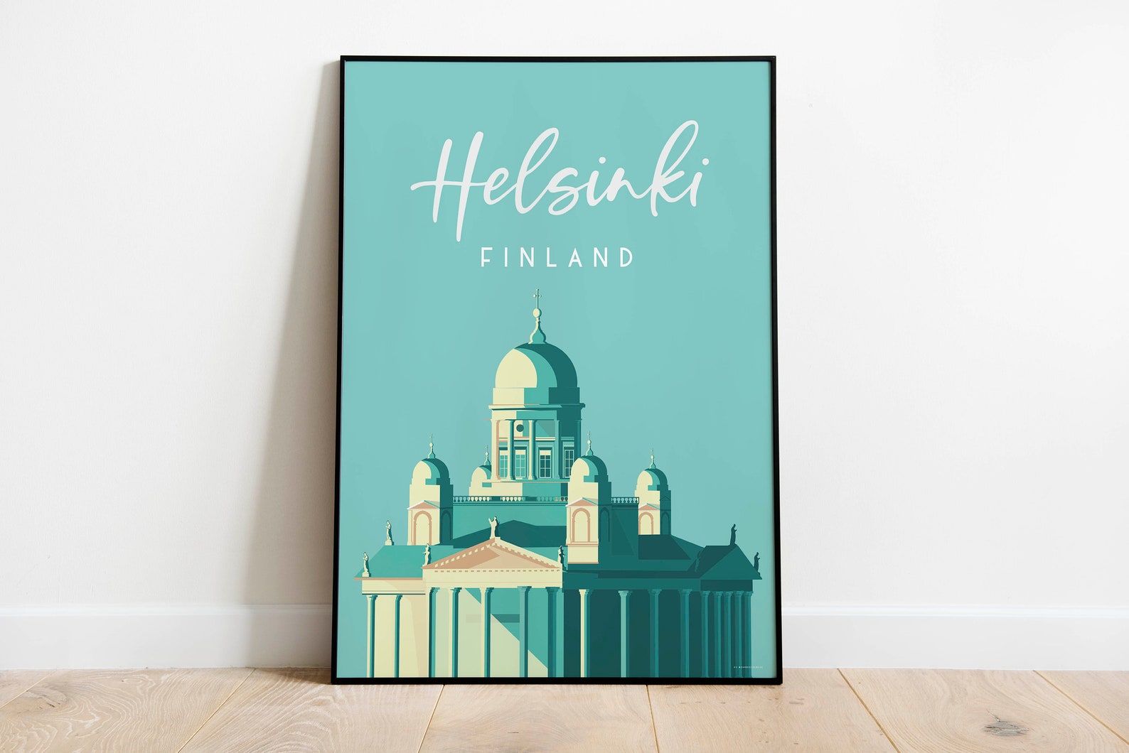 Helsinki Finland Poster Finland Art Print Travel Poster | Etsy