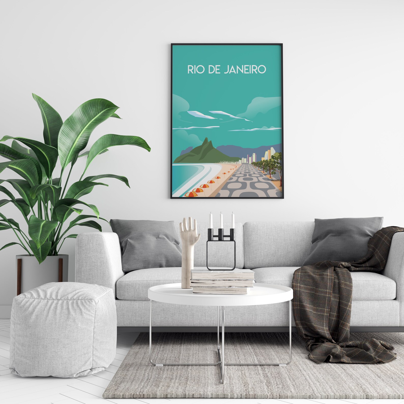Rio De Janeiro Brazil Travel Poster Brazil Print, Brazil Art Prints ...