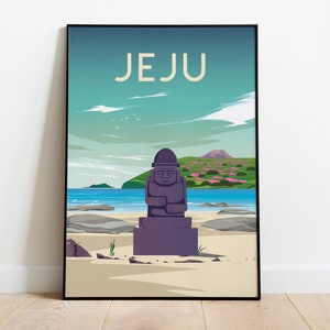 Jeju Print, Korea City Poster, Korea Jeju Wall Art, Jeju , South Korea ...