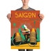 Saigon City Retro Poster Vietnam Art Print Travel Poster - Etsy