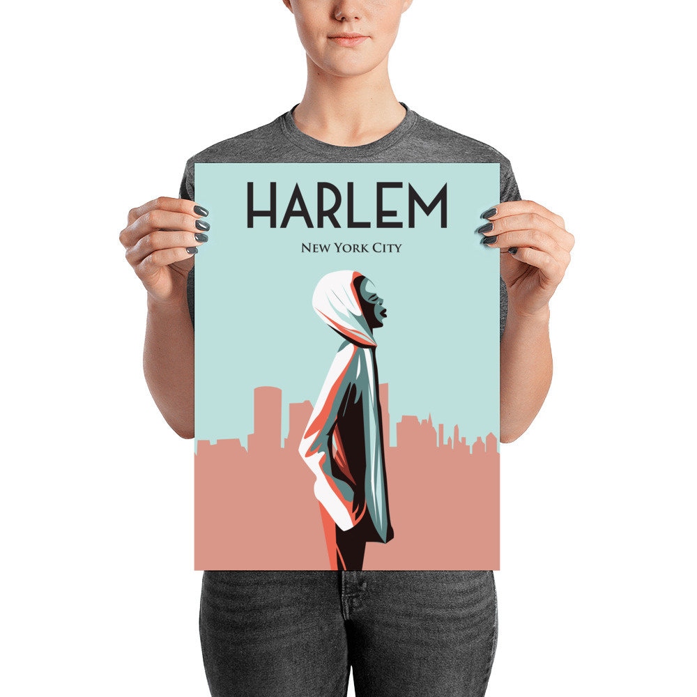 Harlem New York City Travel Poster Travel Poster Wall Art - Etsy