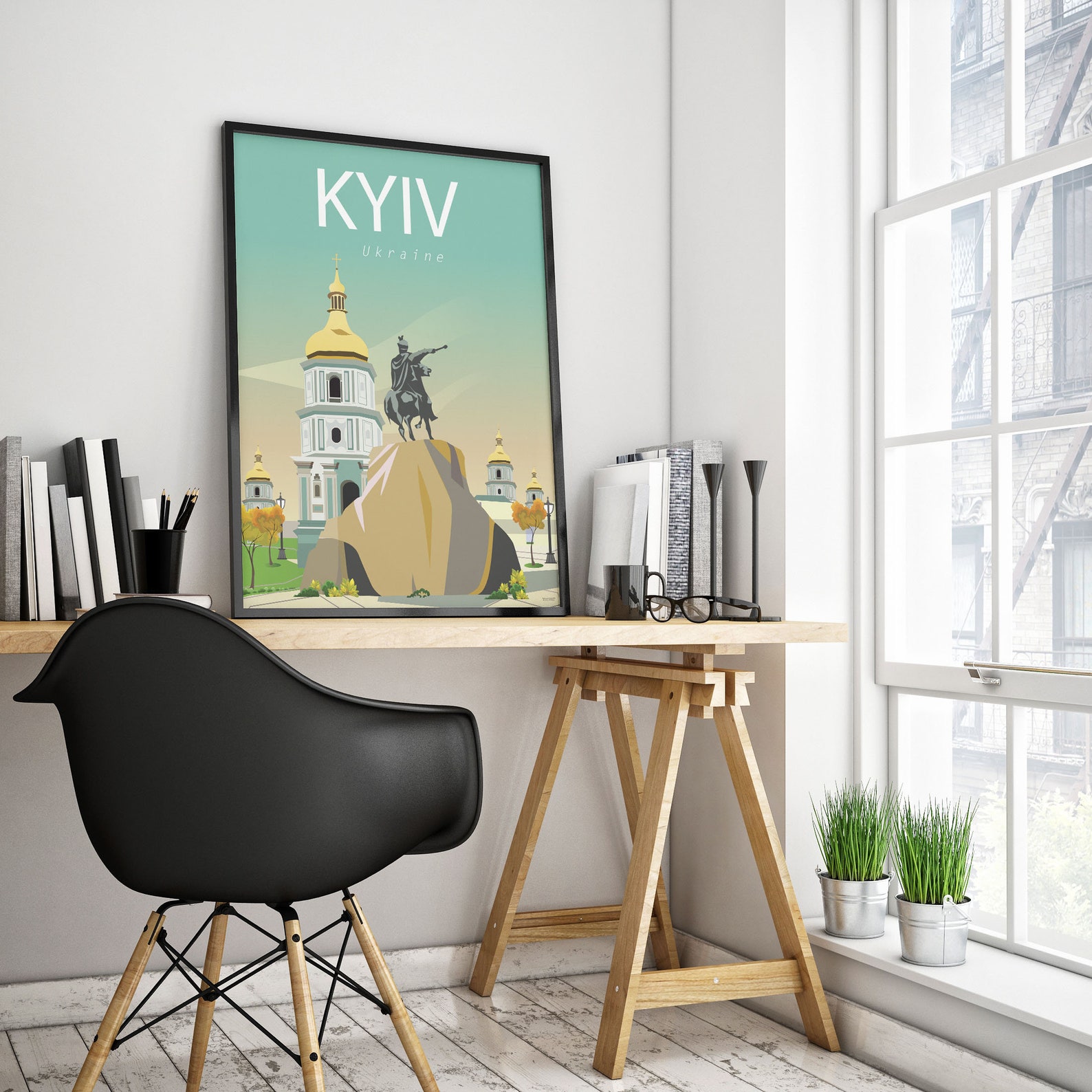 Ukraine Kyiv Travel Poster Printable Wall Art, Instant Digital Download ...