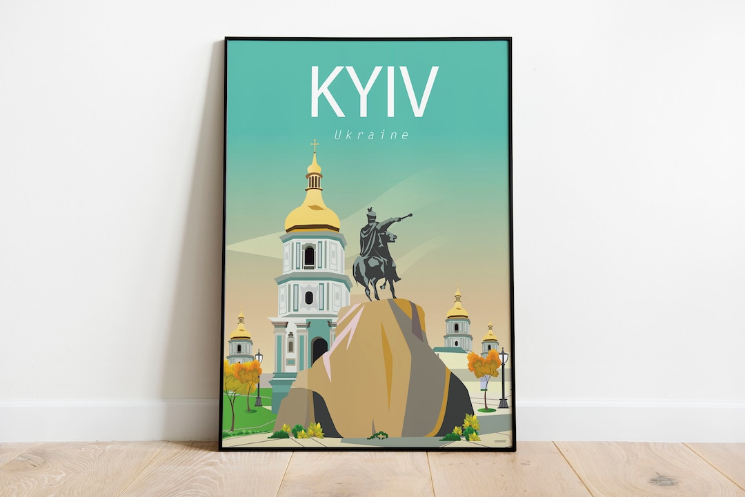 Ukraine Kyiv Travel Poster Printable Wall Art, Instant Digital Download ...