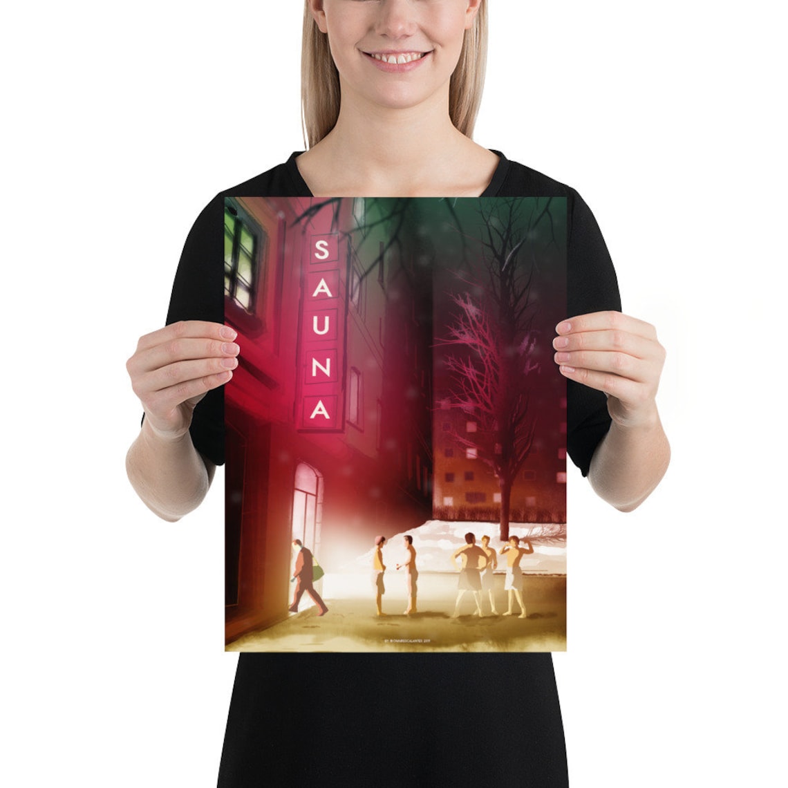 Finland Sauna Travel Poster Wall Art Print Sauna Helsinki - Etsy