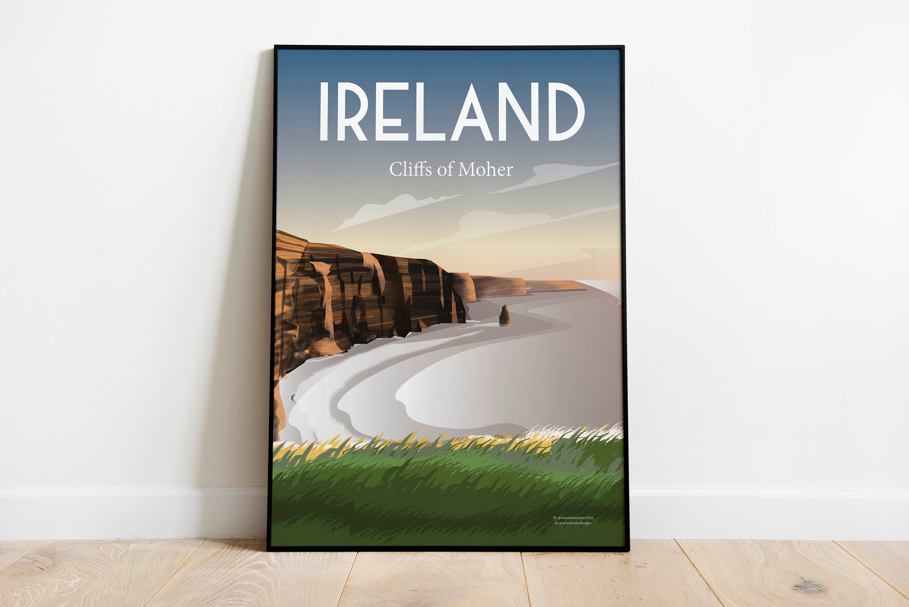 Cliffs of Moher Ireland Travel Poster | Enhanced Matte Paper Perfect ...