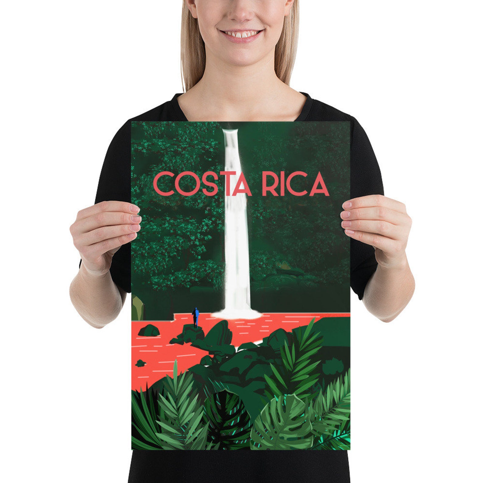 Costa Rica Travel Poster Art Print Travel Poster Sizes: - Etsy