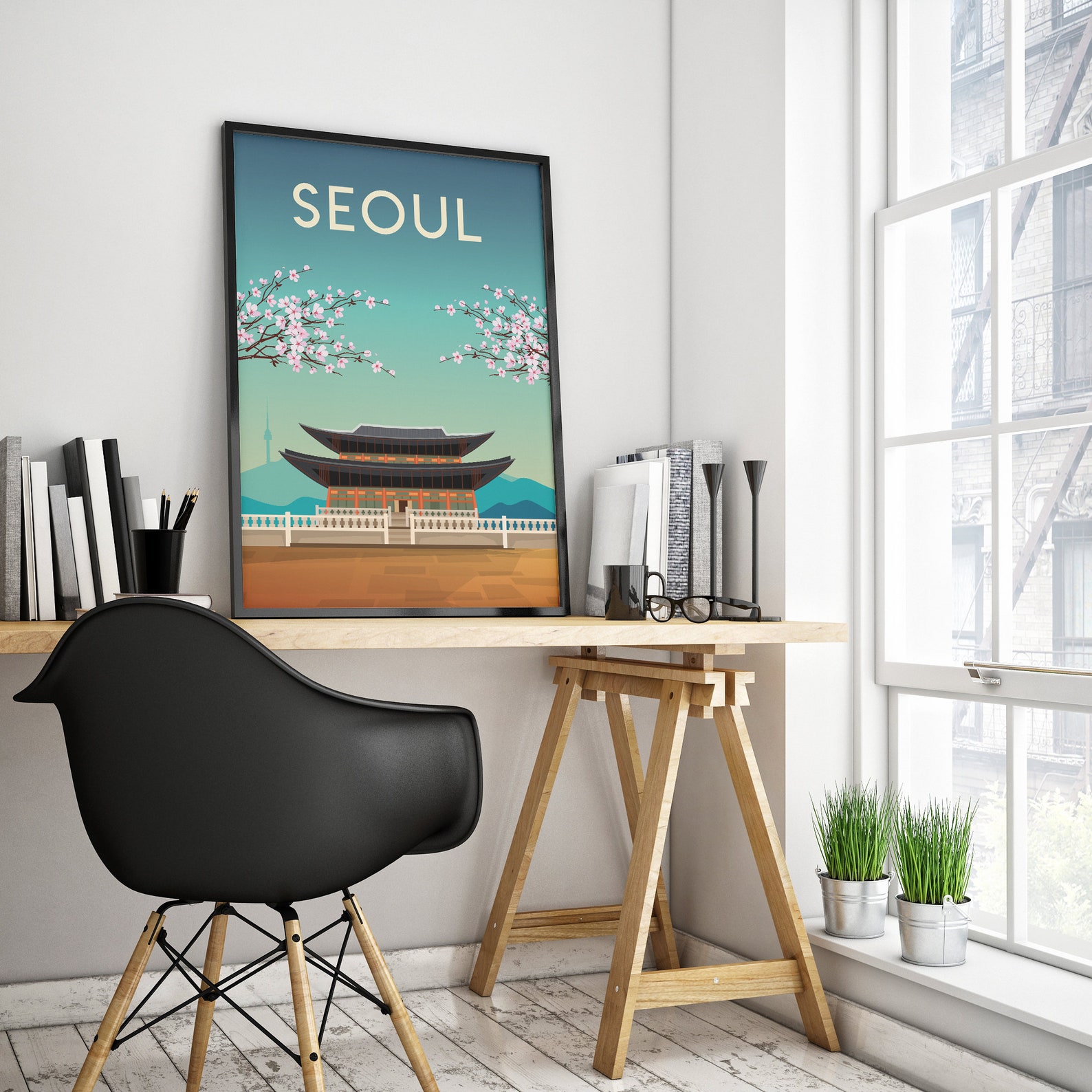 Seoul South Korea Travel Poster Digital File Poster Insta - Etsy