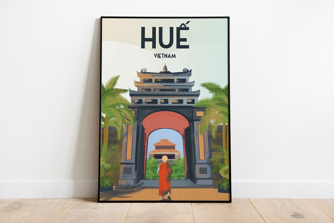 Hue Vietnam Poster Travel Vietnam Print Vintage Travel Poster,12x15 Cm ...