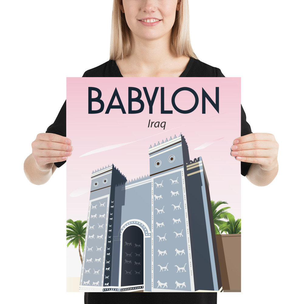 Babylon Iraq Travel Poster Wall Art Poster Print Sizes: - Etsy