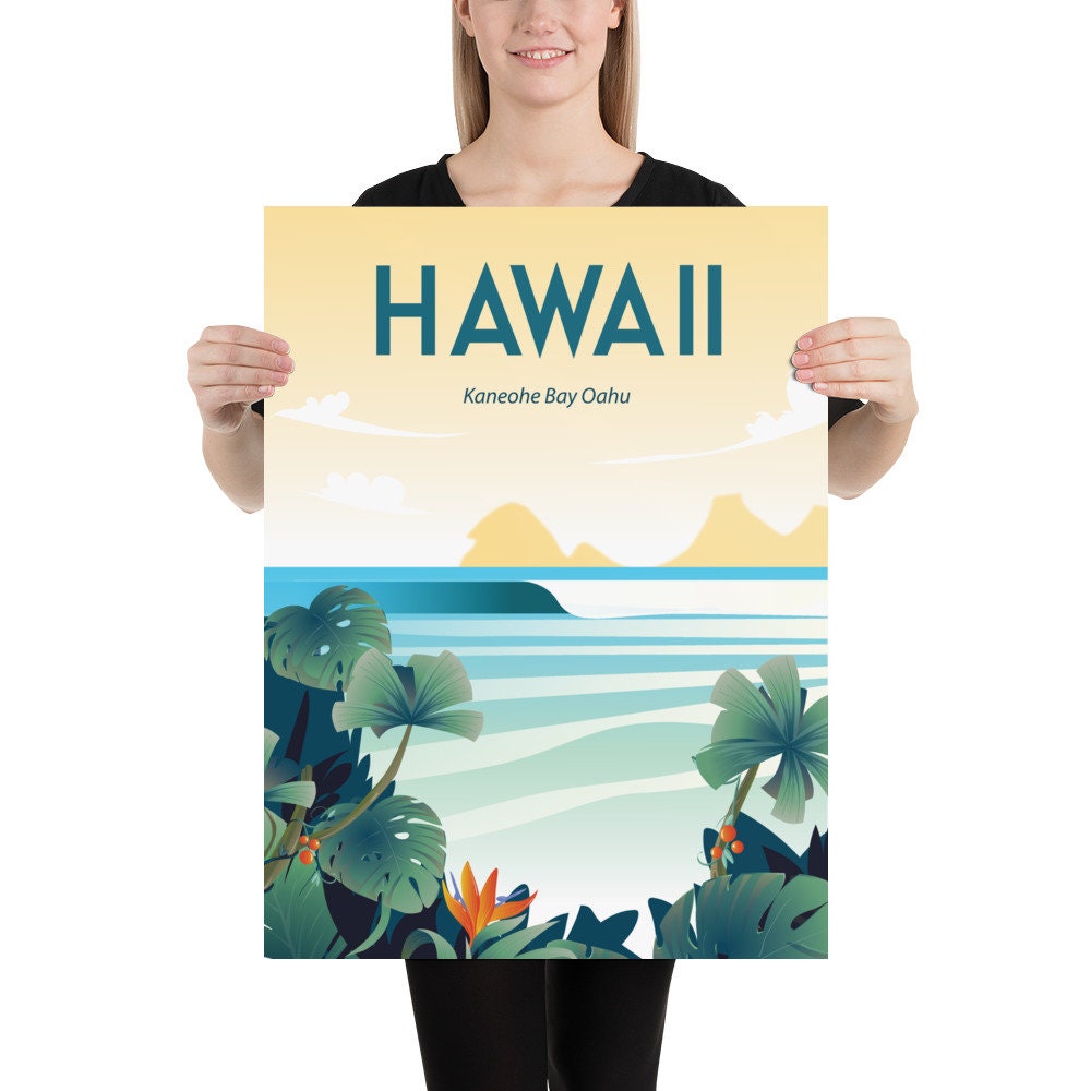 Hawaii Poster, Hawaii Wall Art, Hawaii Print, Hawaii Art, Poster ...