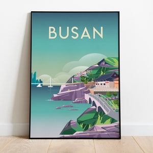 Busan South Korea Travel Poster Digital File Poster Insta Download Size ...