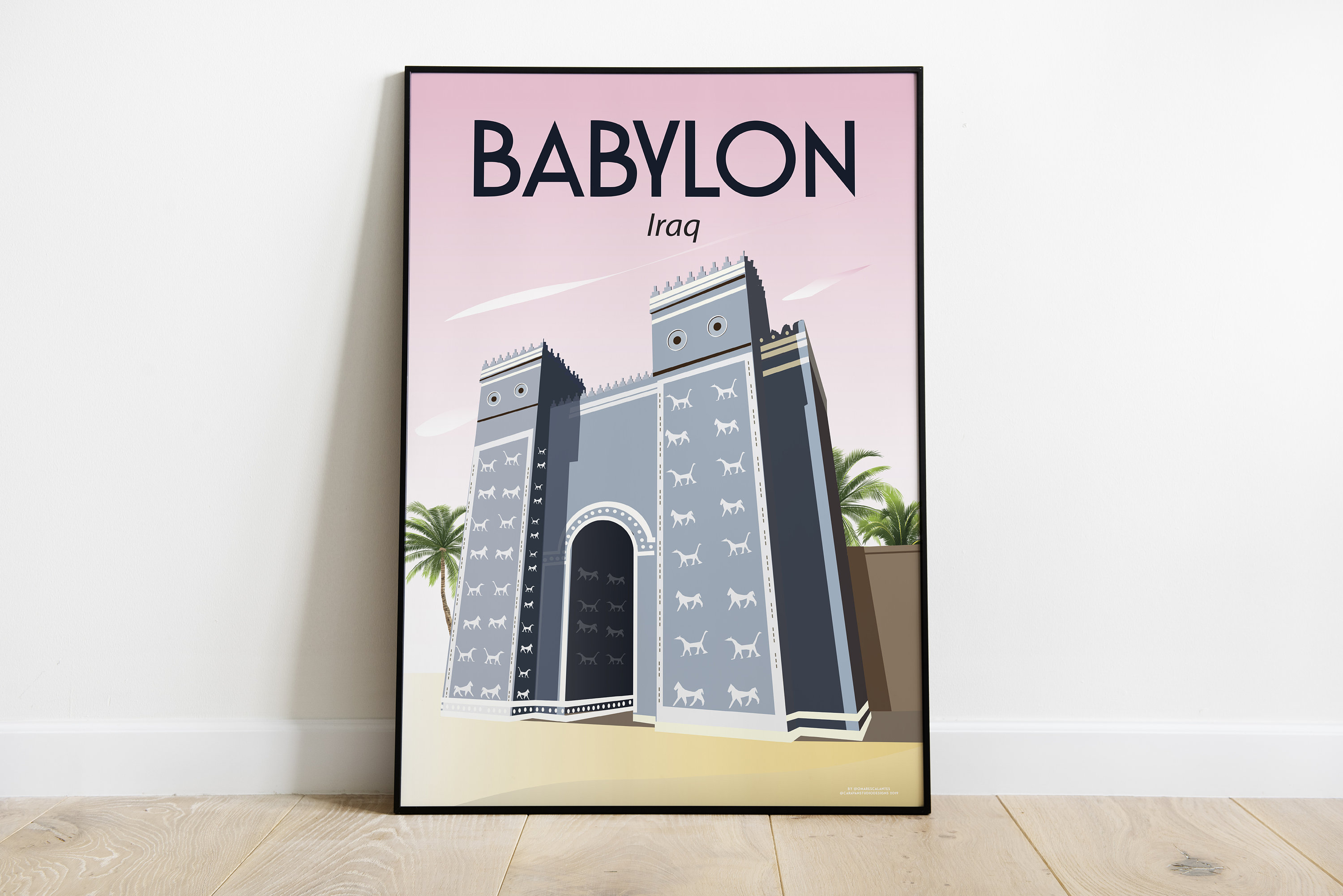 Babylon Iraq Travel Poster Wall Art Poster Print Sizes: - Etsy