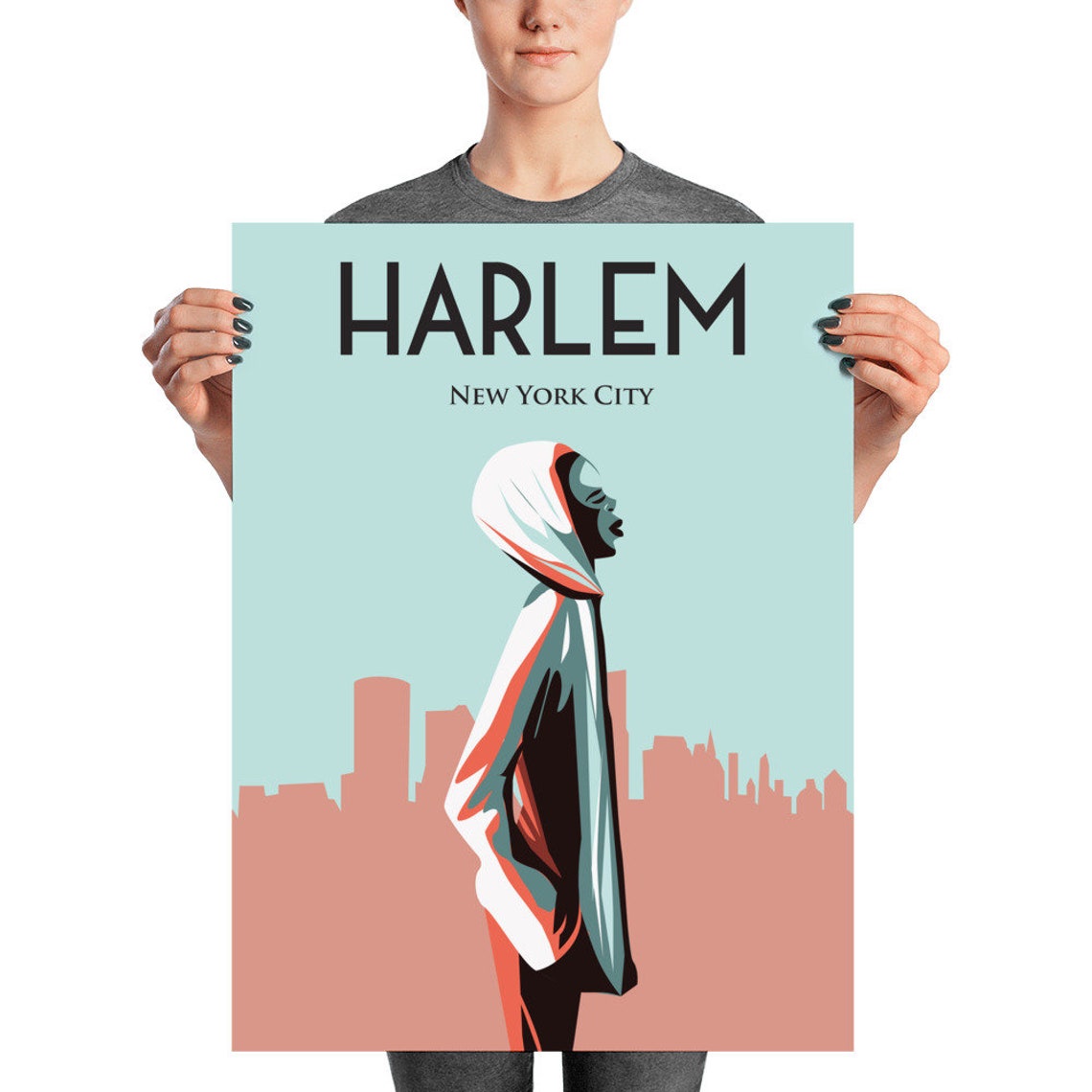 Harlem New York City Travel Poster Travel Poster Wall Art Sizes ...
