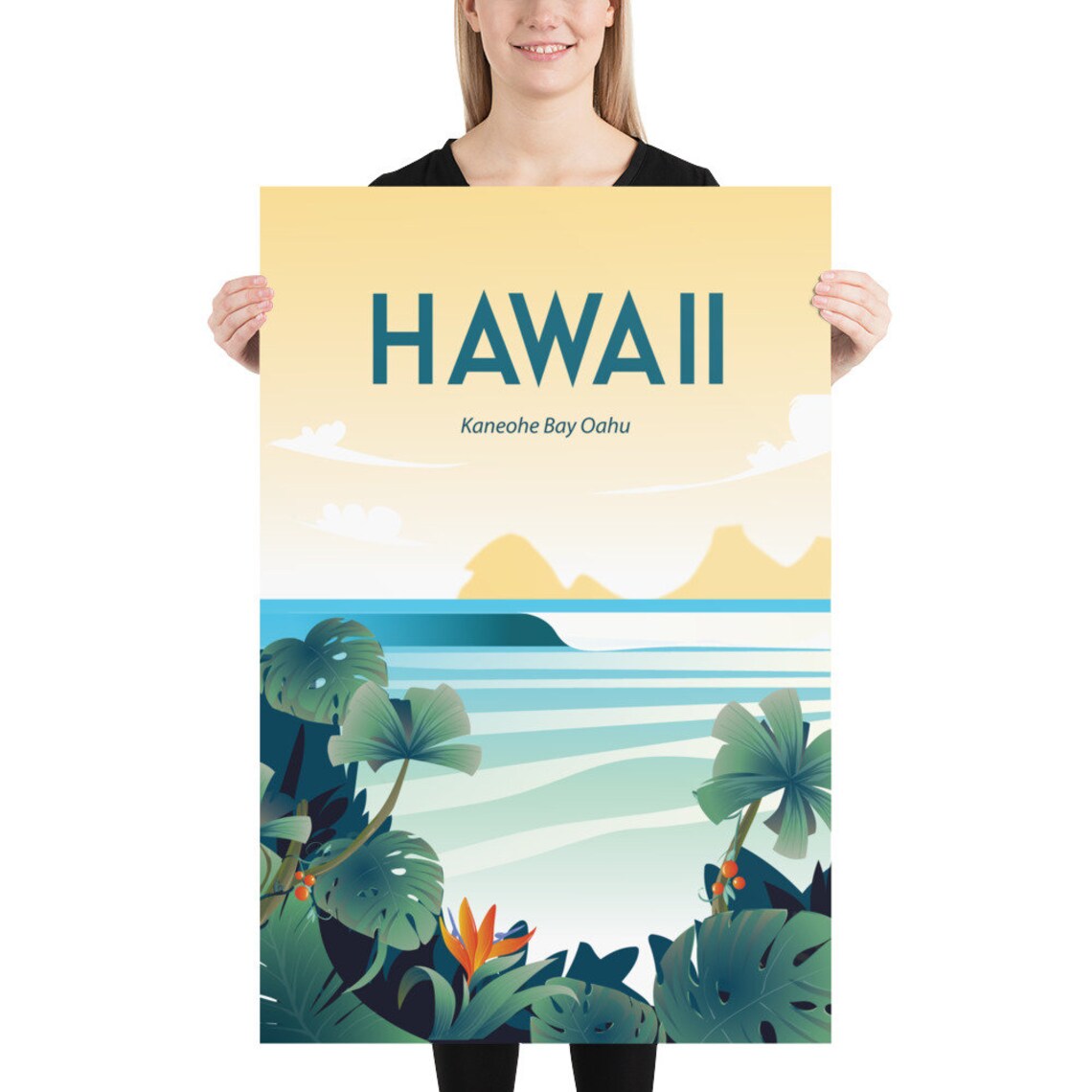Hawaii Poster, Hawaii Wall Art, Hawaii Print, Hawaii Art, Poster ...