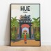 Hue City Vietnam Poster Travel Poster Sizes: inches 8x10 - Etsy