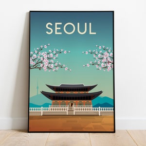 Seoul South Korea Travel Poster Digital File Poster Insta - Etsy